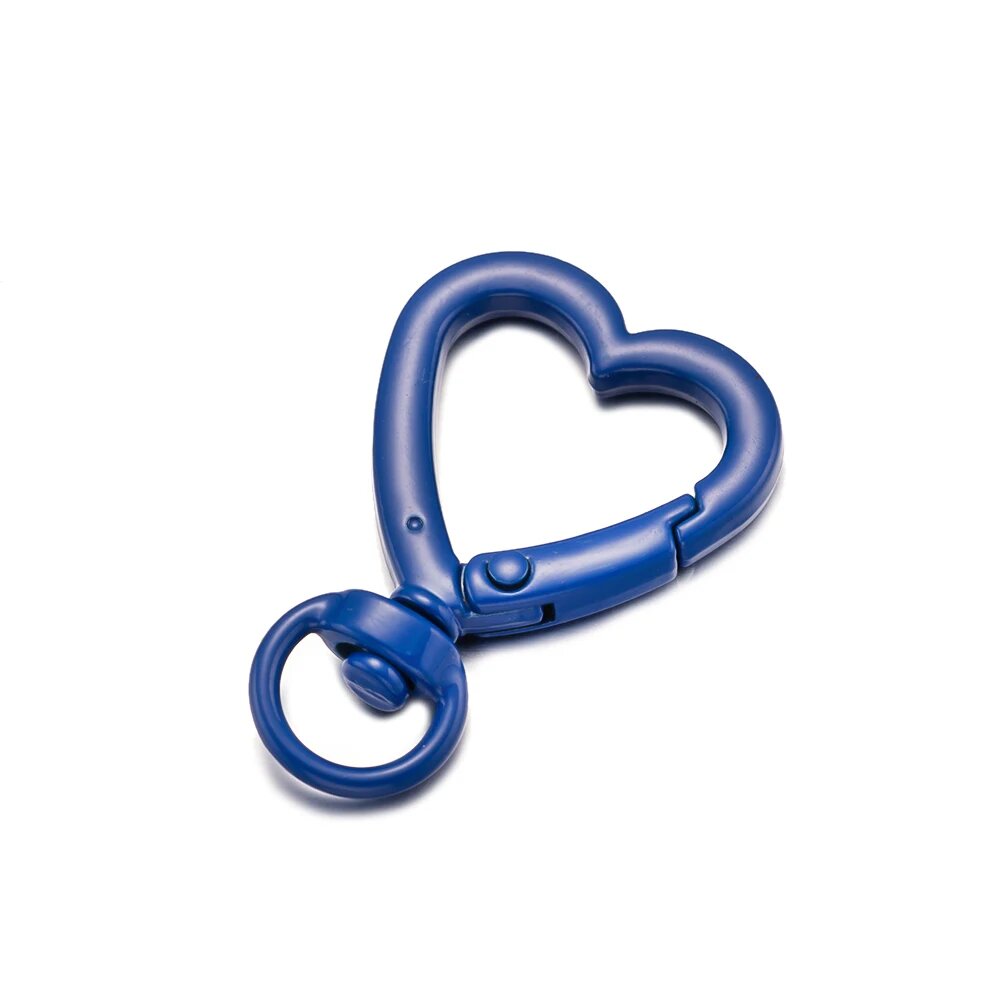 Застежка поворотная сердце, синий Royal Blue