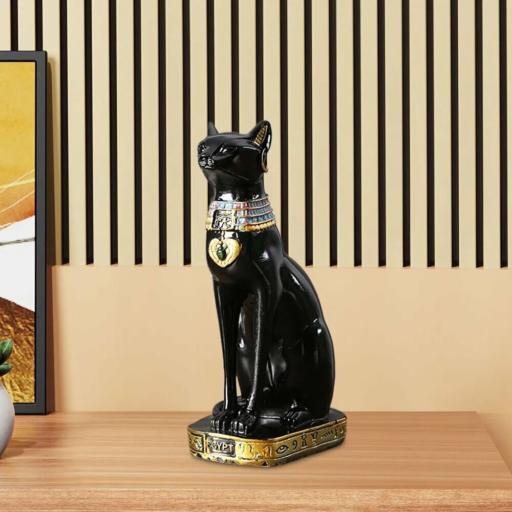 Кошка Богиня Бастет Статуя Китти Животное 9х12х23,5см