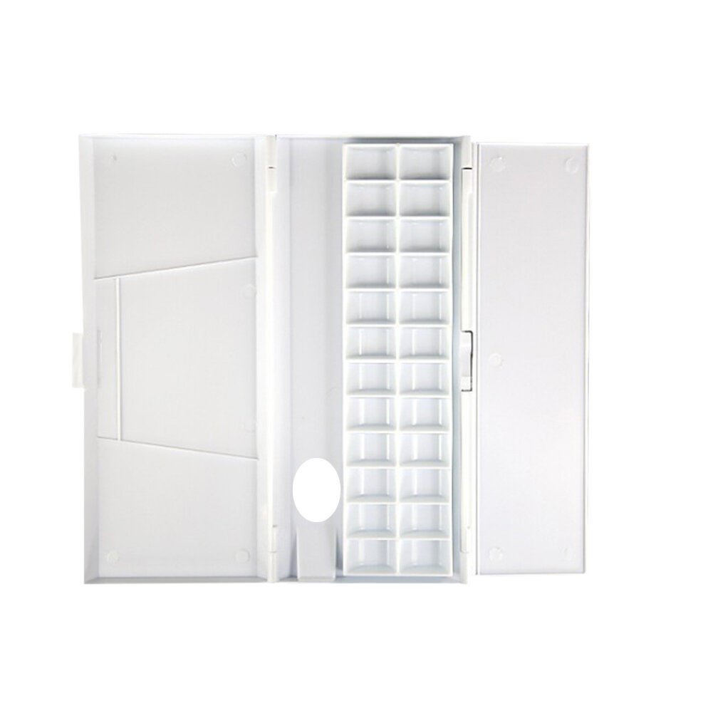 Палитра для акварели, пустой лоток для краски, дорожный жестяной футляр для хранения акварели, 24 ячейки, складная палитра для художников и студентов