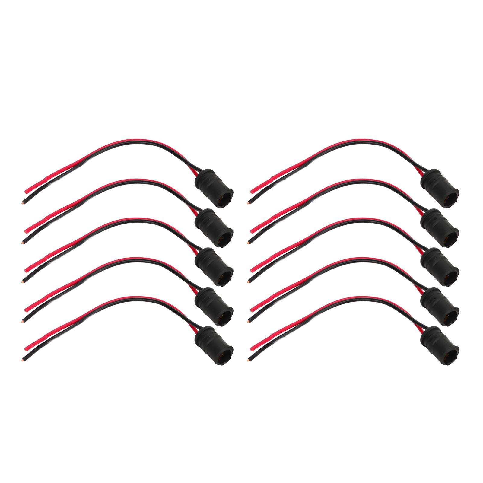 10 шт. патронов для светодиодных ламп T10 W5W для автомобилей и мотоциклов