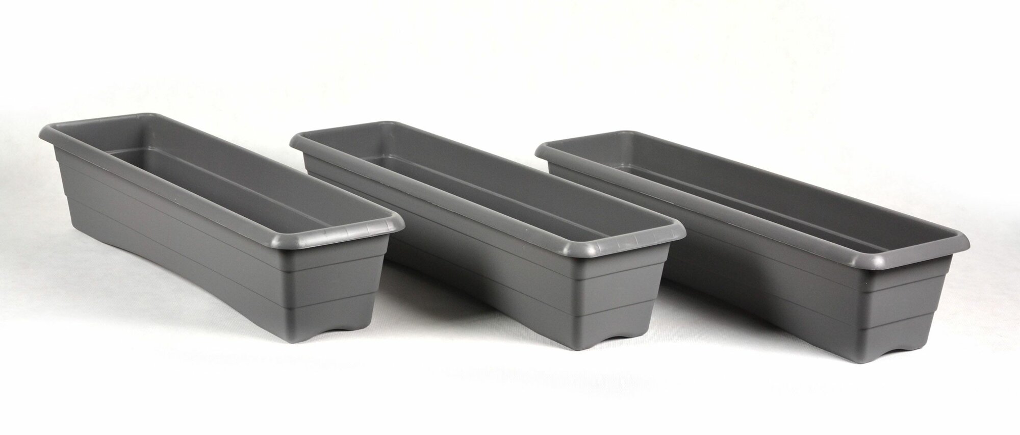 Ящик балконный 60см, 10л графит / 3шт