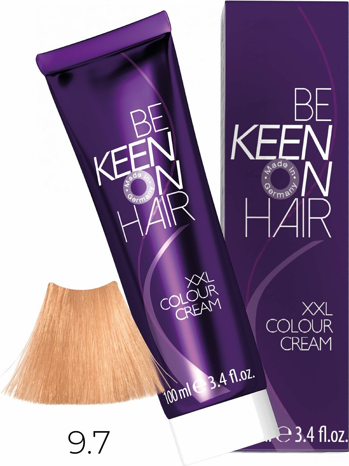 KEEN COLOUR CREAM/ 9.7 Светло-коричневый блондин 100 мл/Hellblond Bra