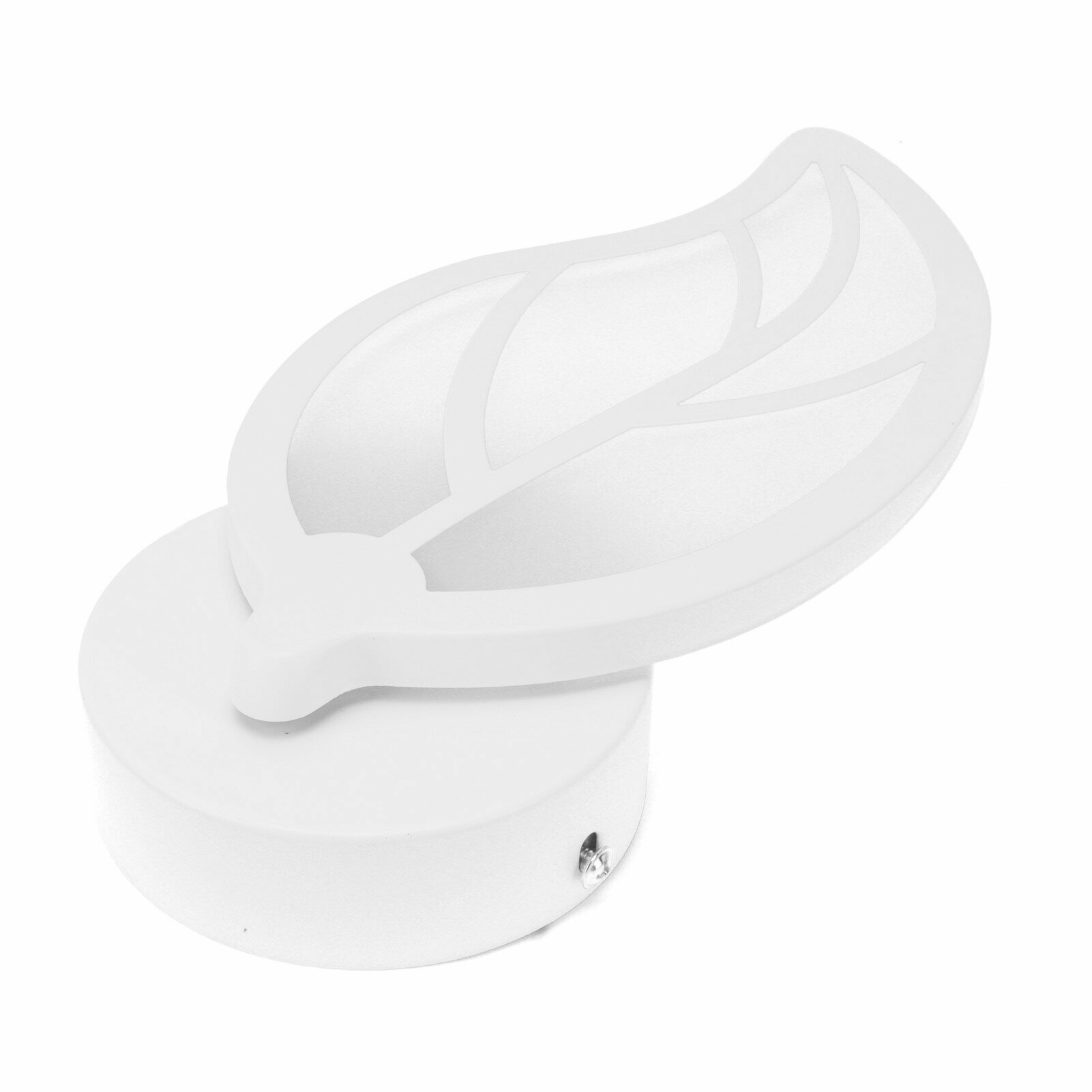 Светодиодный настенный светильник, современный акриловый светильник в форме листа, декор для спальни, коридора, теплый белый, 12 Вт, 85265 В