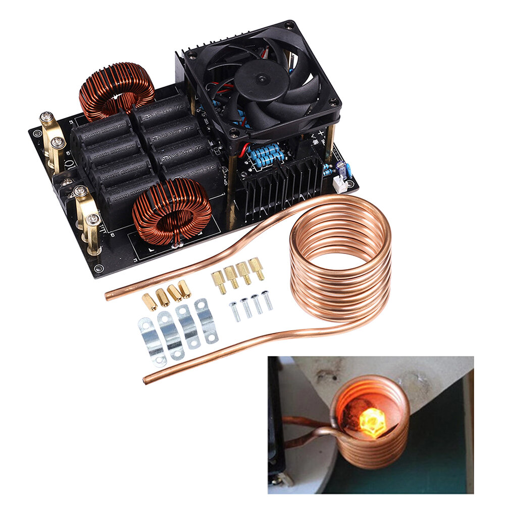 1000 Вт 50 А постоянного тока 12-40 В индукционная нагревательная плата ZVS модуль питания низковольтный драйвер обратного хода нагреватель катушка Тесла для самостоятельной термообработки мелких деталей