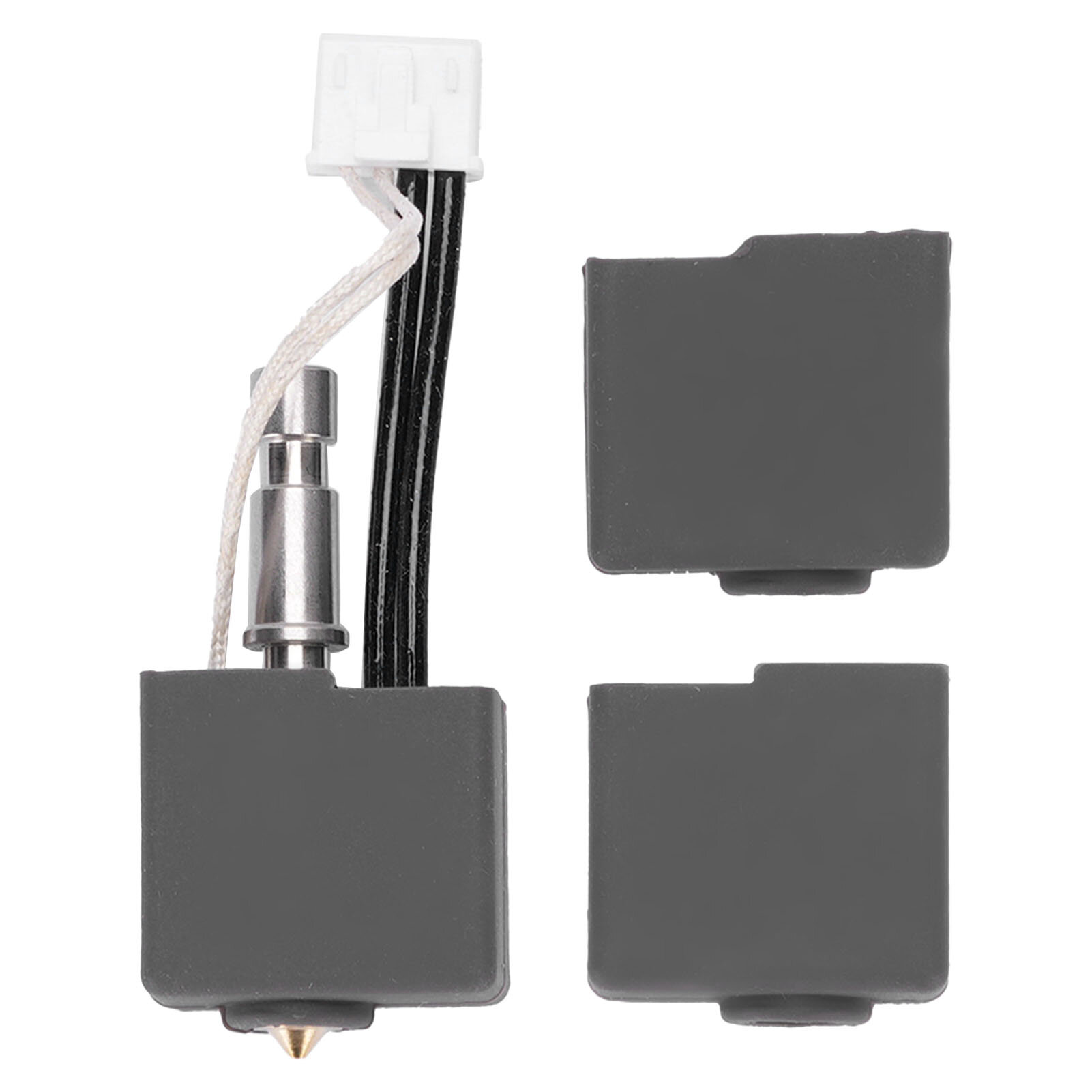 Комплект хотэнда: латунное сопло, цельнометаллическое горловина, силиконовая теплоизоляционная втулка, экструдер для 3D-принтера Kobra S1 0,2 мм