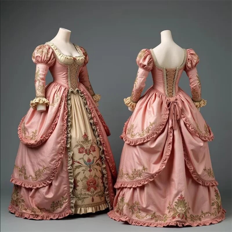 Колониальное бальное платье для женщин cosjojo Розовый, L, B