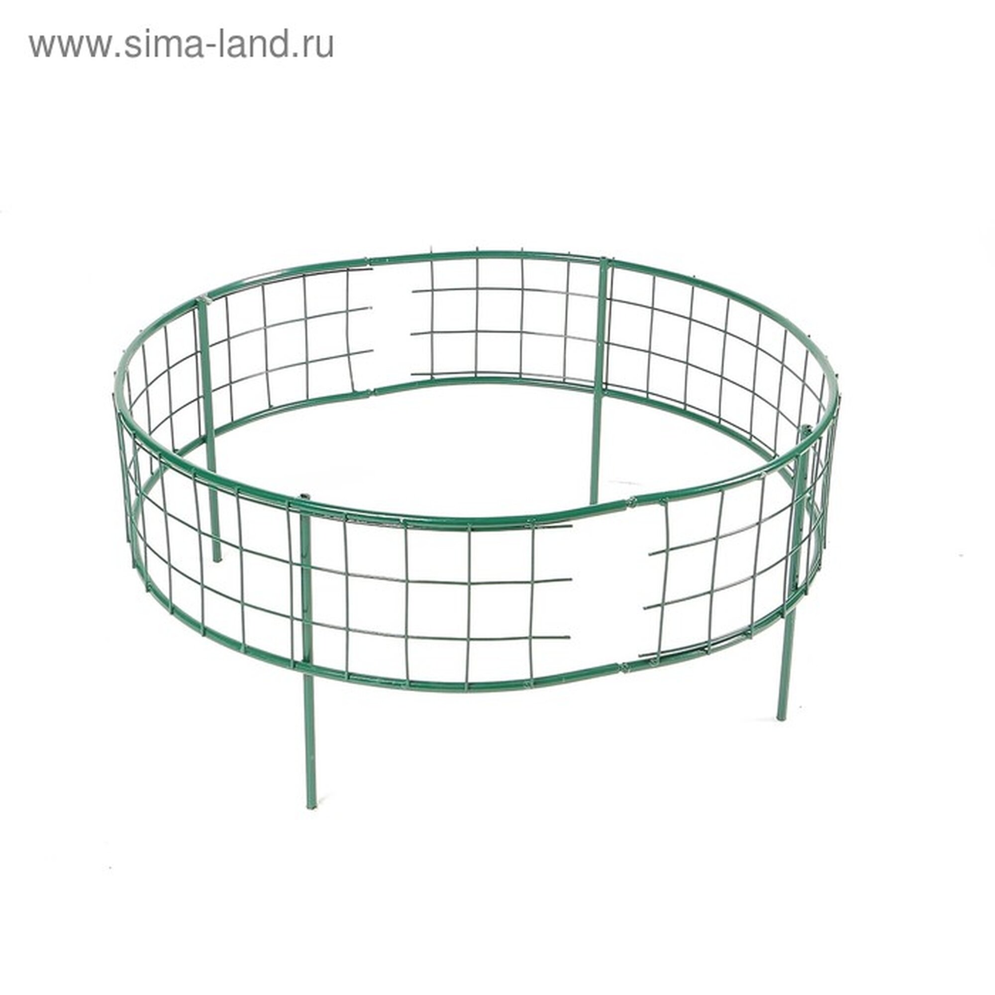 Клумба Сима-ленд «Решетка», оцинкованная, металл, зеленая, 37×70×70 см