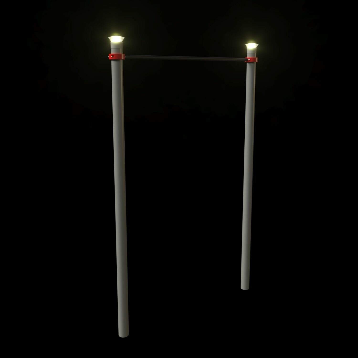 Уличный турник с подсветкой 89мм