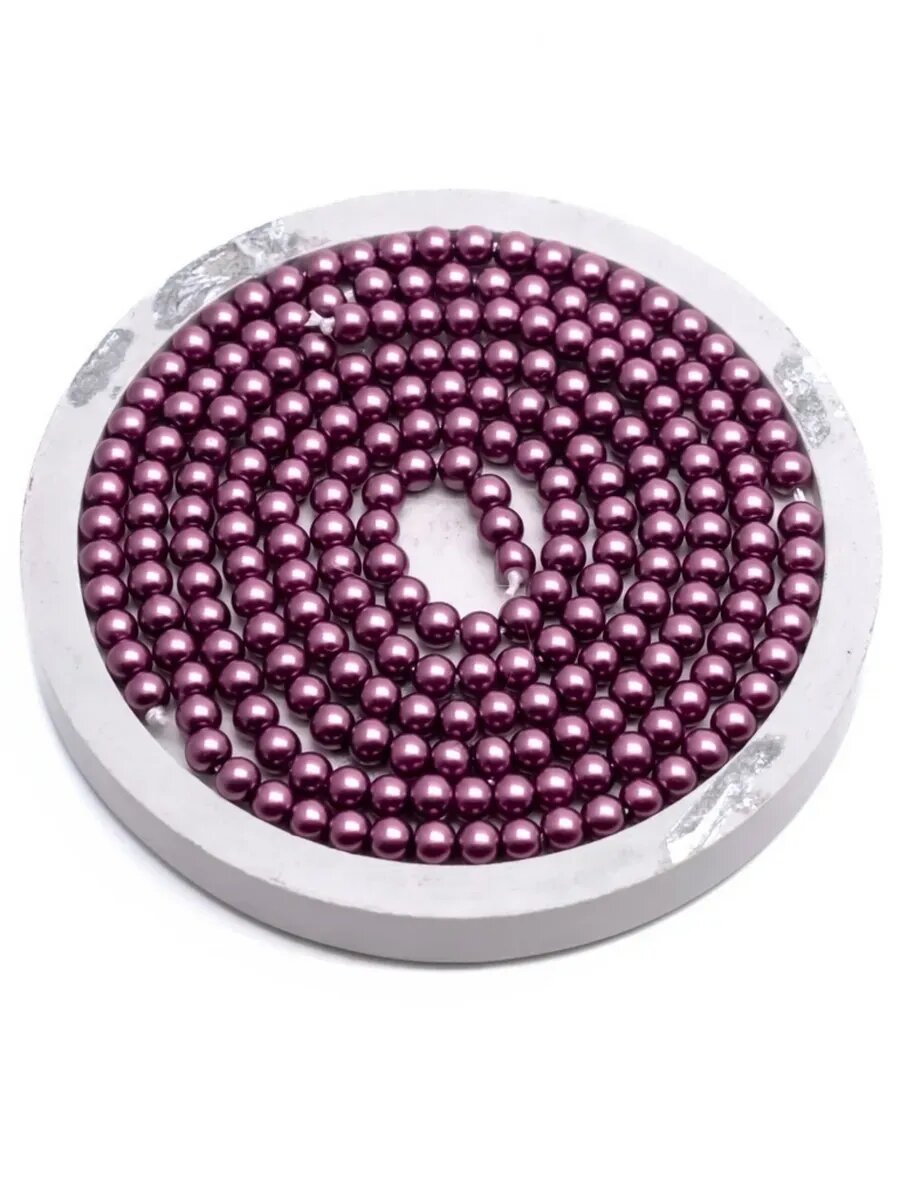 1385 Бусины майорки для сотуаров и длинных серьг 4 мм 1 нить