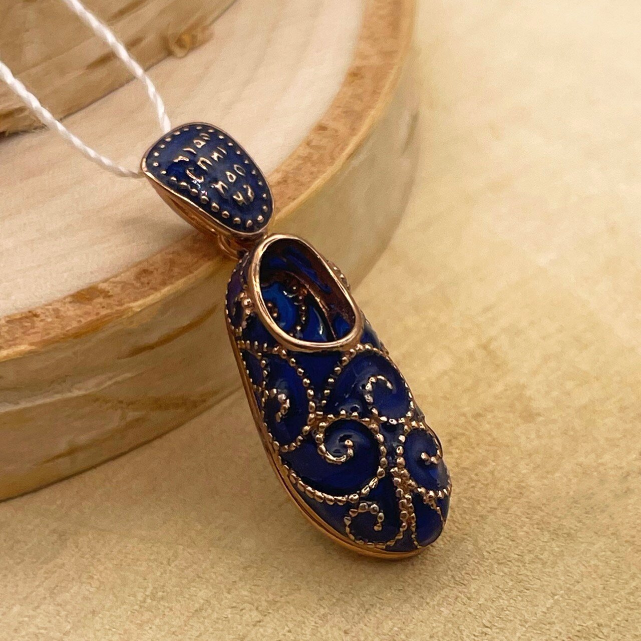 Подвеска Русские Мастерские, серебро, 925 проба, золочение, оксидирование, чернение, эмаль