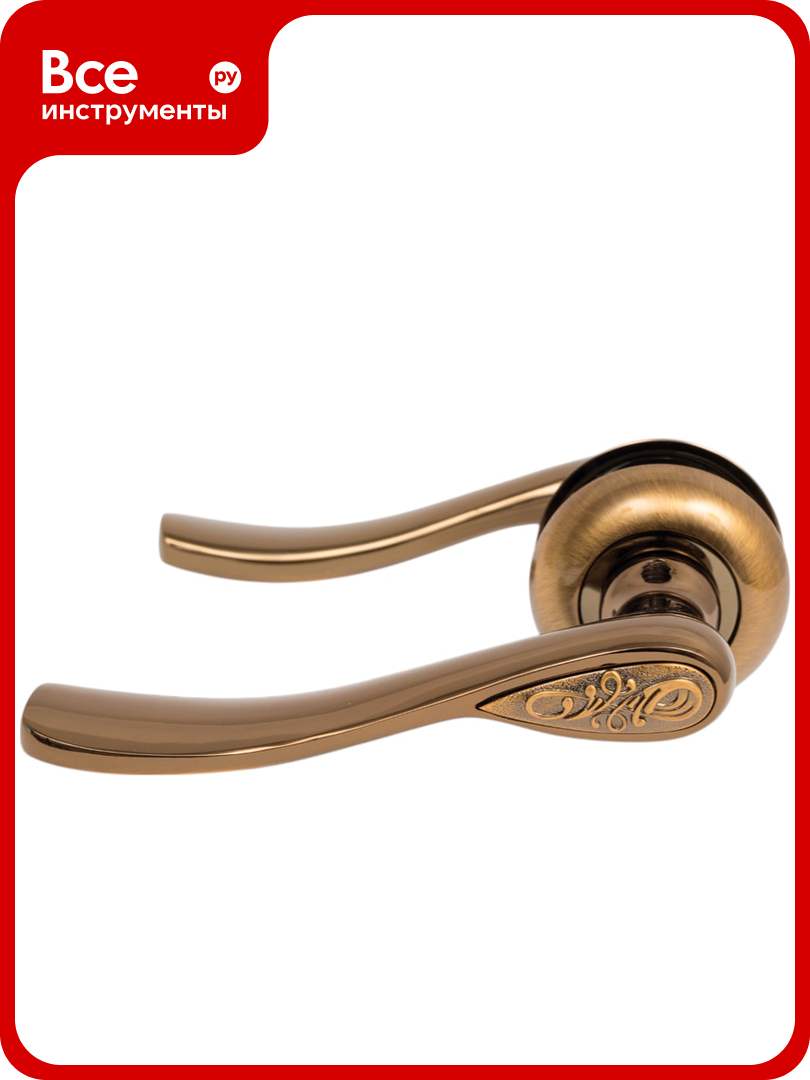 Ручка PALIDORE 103 BCF кофе глянец, круглая форма, гальваническое покрытие, материал ЦАМ, для межкомнатных дверей