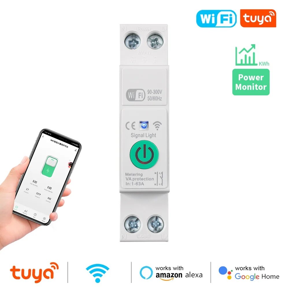 XMSJ умный Wi-Fi выключатель 1-63А