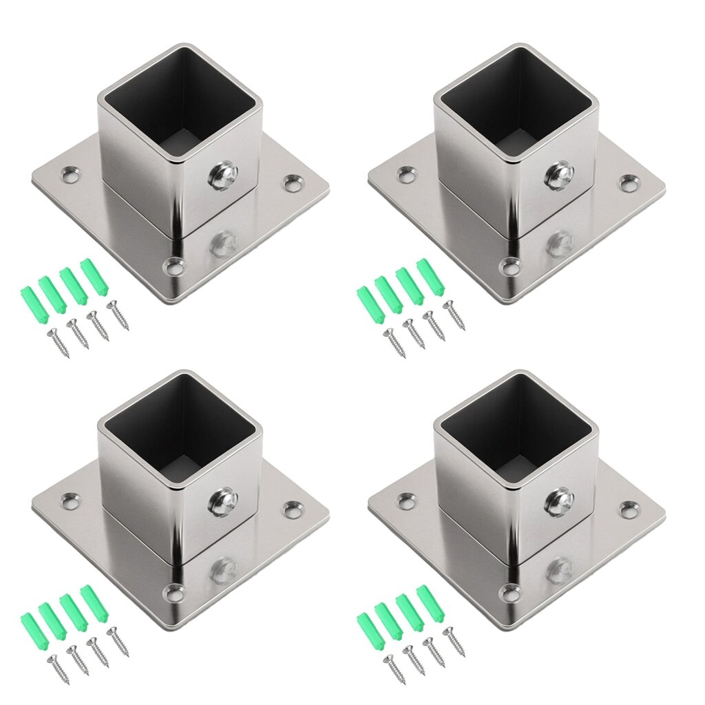 4 комплекта боковых трубчатых сидений, аксессуары для сквозной поддержки труб, основание фланца для штанги для одежды-30 мм