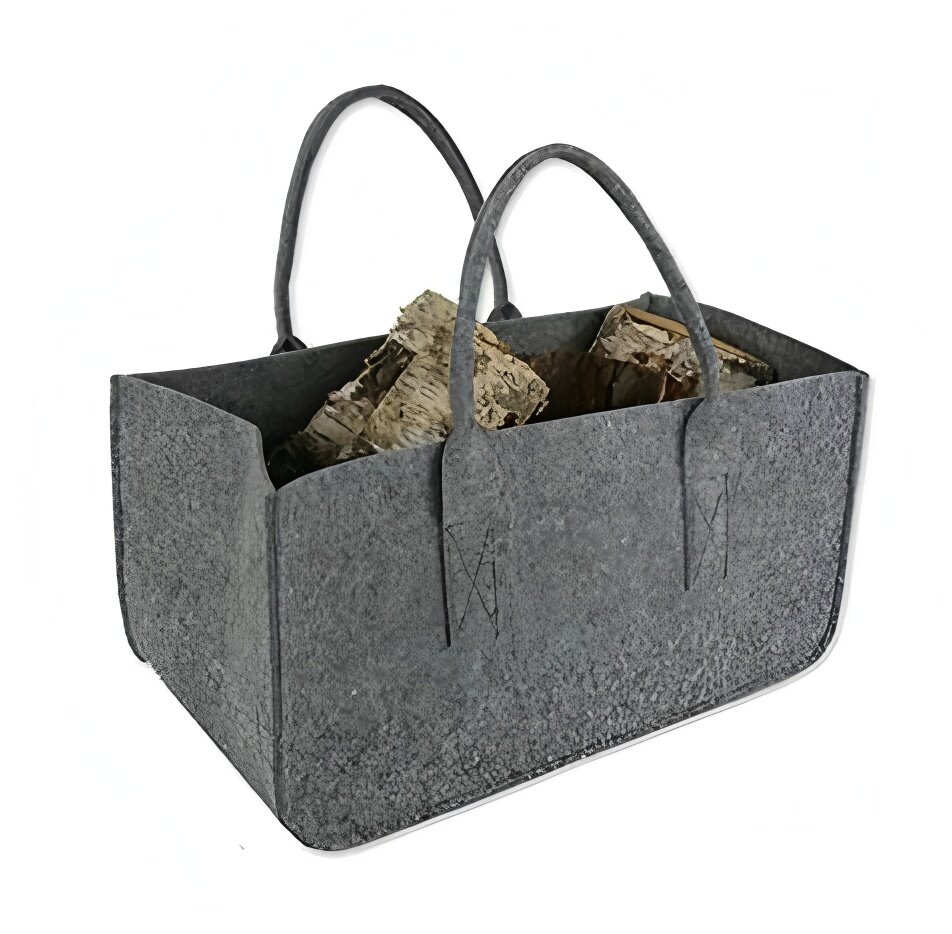 Дровница Переносная 50х25х25 см, Войлочный мешок для дров транспортировочная сумка