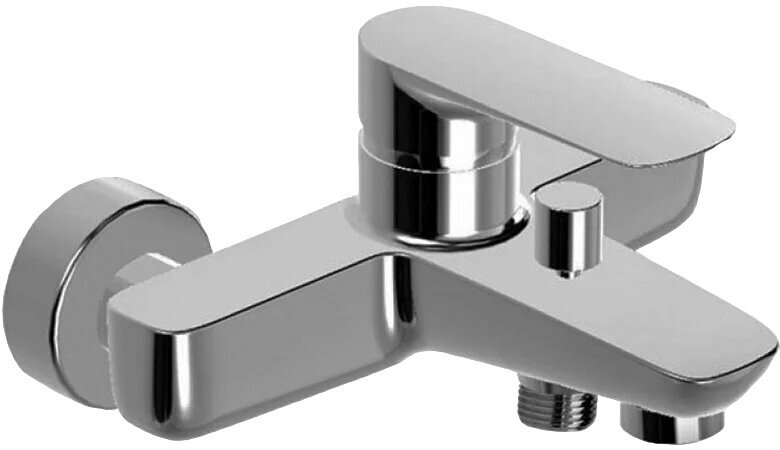 Смеситель для ванны с душем Paini Nove 09CR111 настенный, однорычажный, хром, глянцевый, латунный, без лейки, с керамическим картриджем