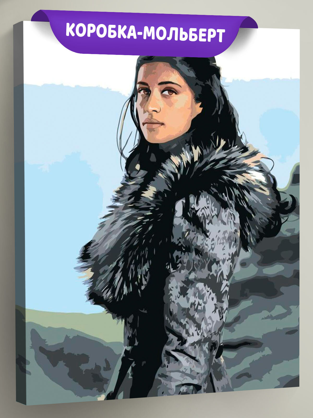 Картина по номерам на холсте с подрамником "Ведьмак: Йеннифэр из Венгерберга", Раскраска 40x50 см, Фэнтези Фильмы