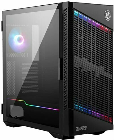 Компьютерный корпус MSI MPG VELOX 100P AIRFLOW (306-7G18P21-809) черный - Mid Tower, ATX, USB 3.2 Gen1 Type A, USB 3.2 Gen2x2 Type-C