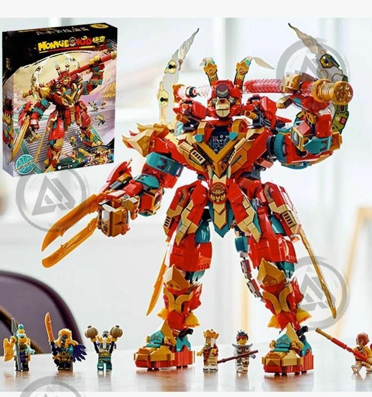 Конструктор Monkey King Ultra Mech сопоставим с Monkie Kid серия 80045（1630）