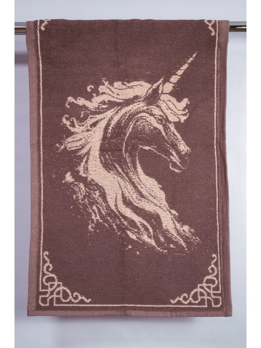 Полотенце махровое лицевое новогоднее 67х40 см хлопок 100%