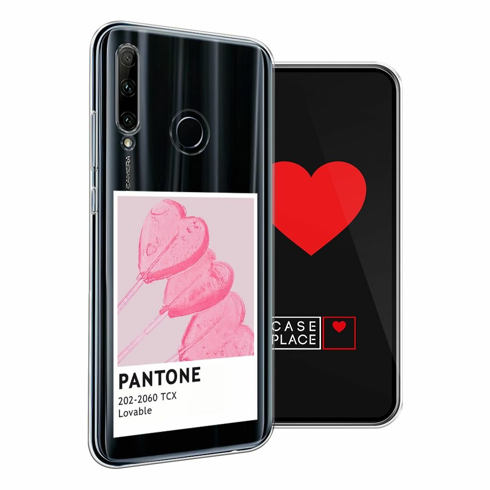 Чехол на Honor 10i/20 Lite 2019/20e/Huawei P Smart Plus 2019 с принтом "Pantone Lovable 2 - 14 февраля", прозрачный — фото 1