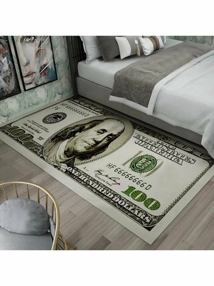 Коврик, 0,4x0,6м, смешанный полиэстер/хлопок/микрофибра, нескользящий