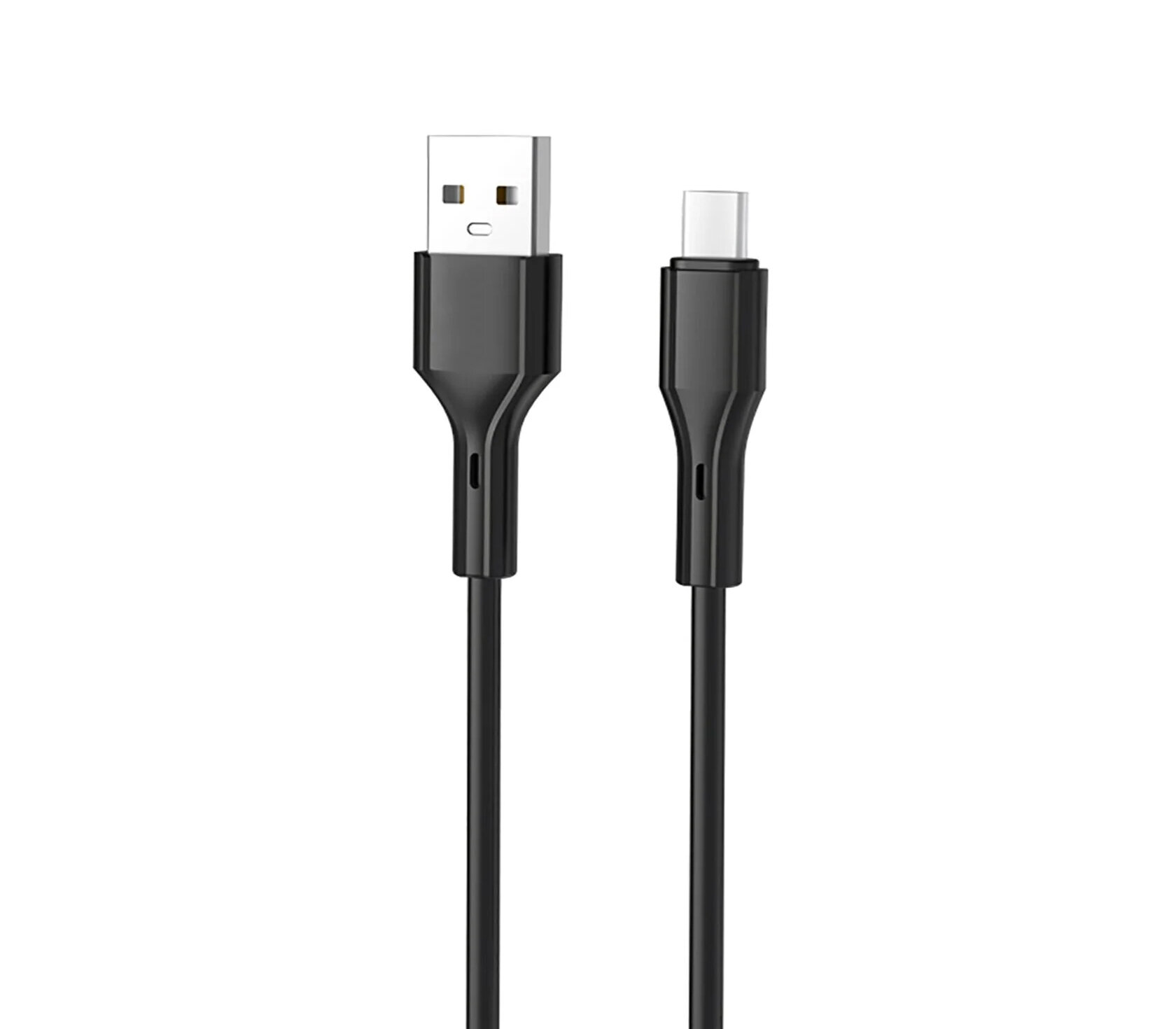 Кабель Aksberry X155, USB-A - USB-C, 1 м, черный
