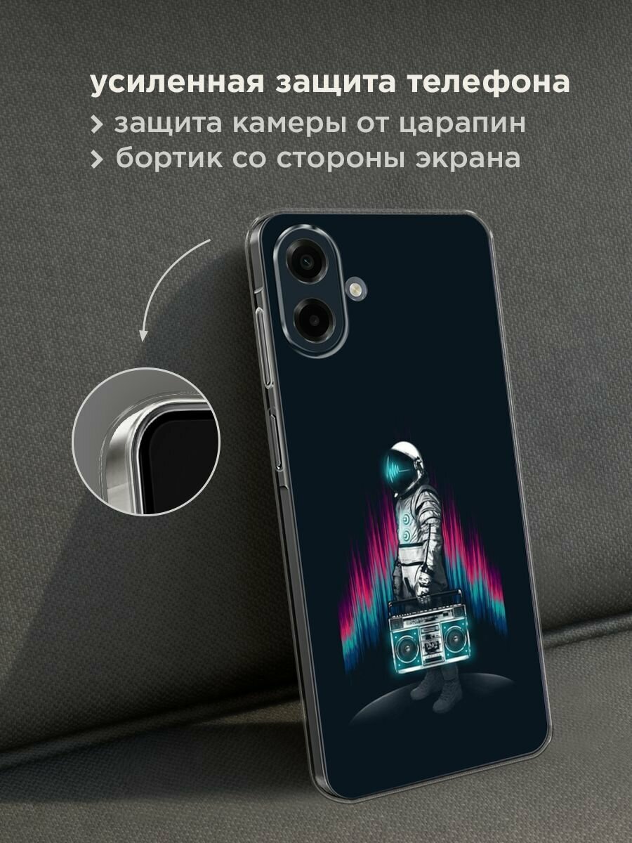 Чехол на Samsung Galaxy A07/A08 / Самсунг А07/А08 с принтом "Космическая вечеринка" — фото 1