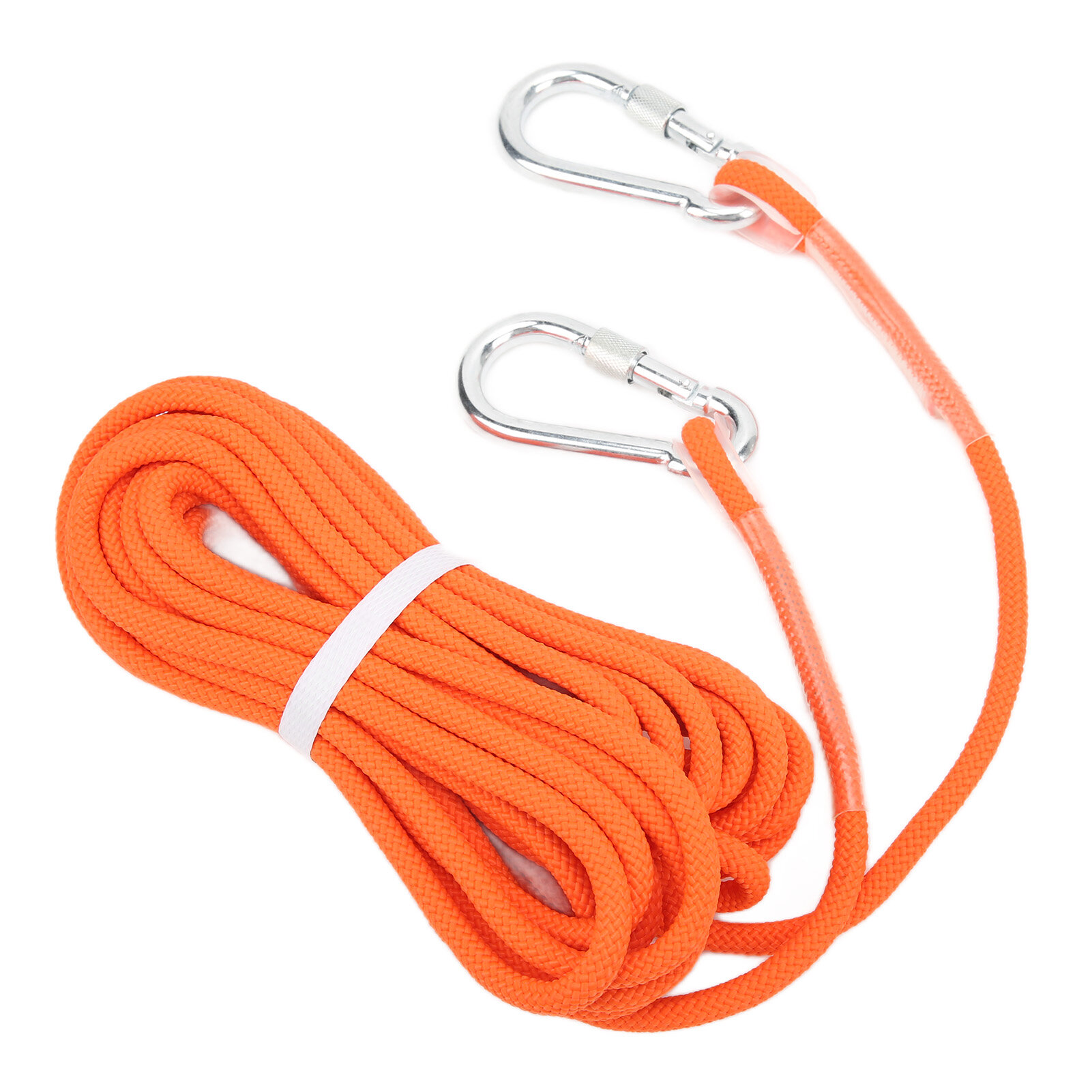 Статическая веревка диаметром 8 мм оранжевого цвета для силовых тренировок, скалолазания, упражнений на открытом воздухе