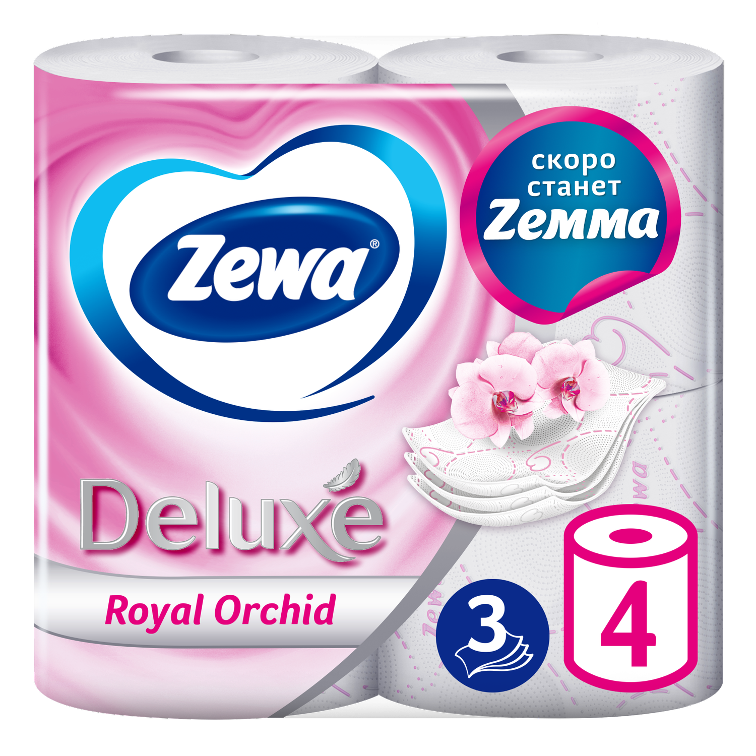 Zewa Орхидея туалетная бумага 3 слоя 4 шт - плотность бумаги, мягкость и долговечность