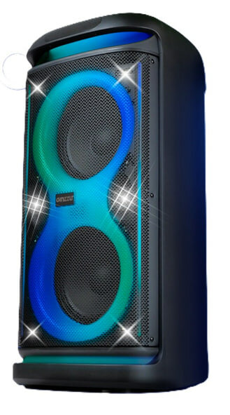 Колонка Ginzzu GM-118, Акустическая система Midi BT/USB/TF/FM/MIC/ДУ