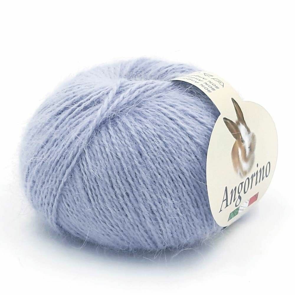 Пряжа Kutnor Angorino 7335 (5 мотков, 25г/125м) серебро