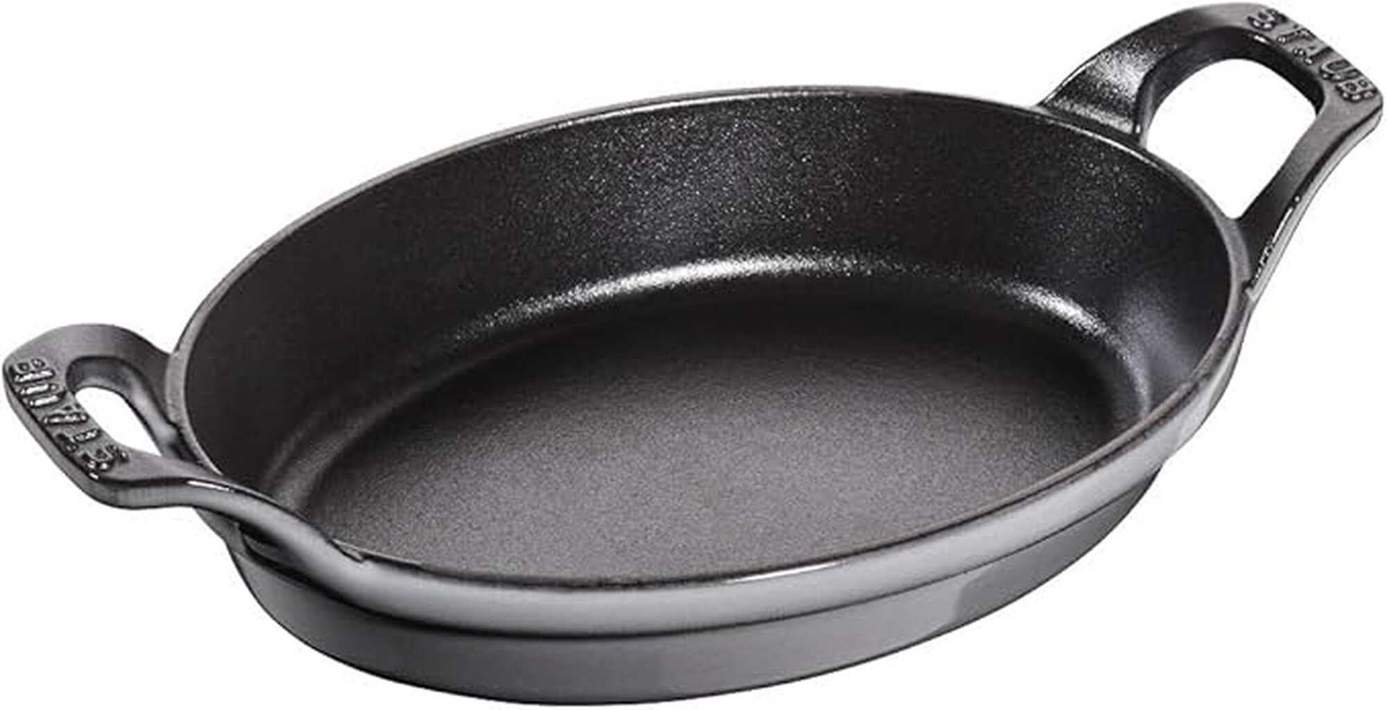 Форма для запекания овальная STAUB, чугунная, диаметр 21 см, цвет серый, 1004114