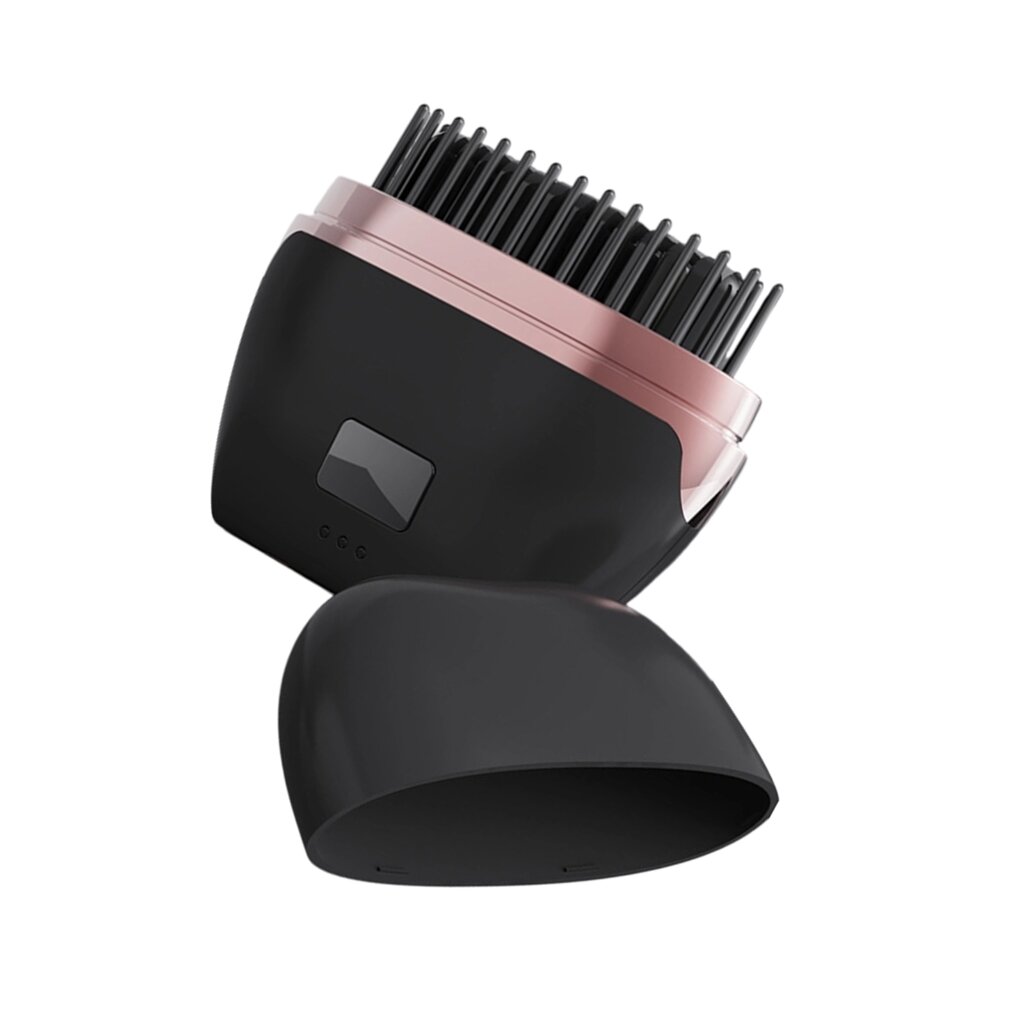 Беспроводной выпрямитель для волос, мини портативный выпрямитель для волос, зарядка через USB двойного назначения, цифровой дисплей-черный