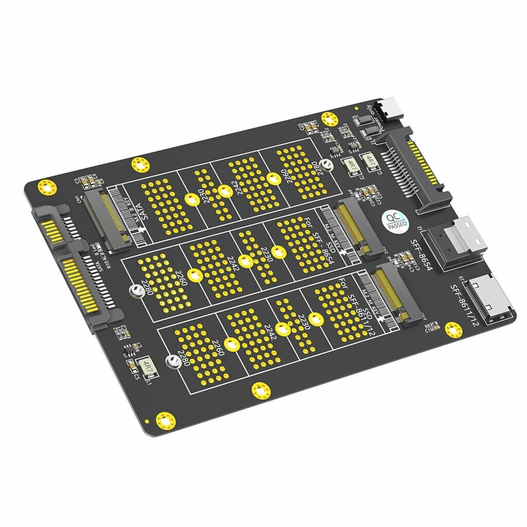 Многофункциональный адаптер Soid-дисков M.2 NVMe Soid-дисков для SFF 8654 8611