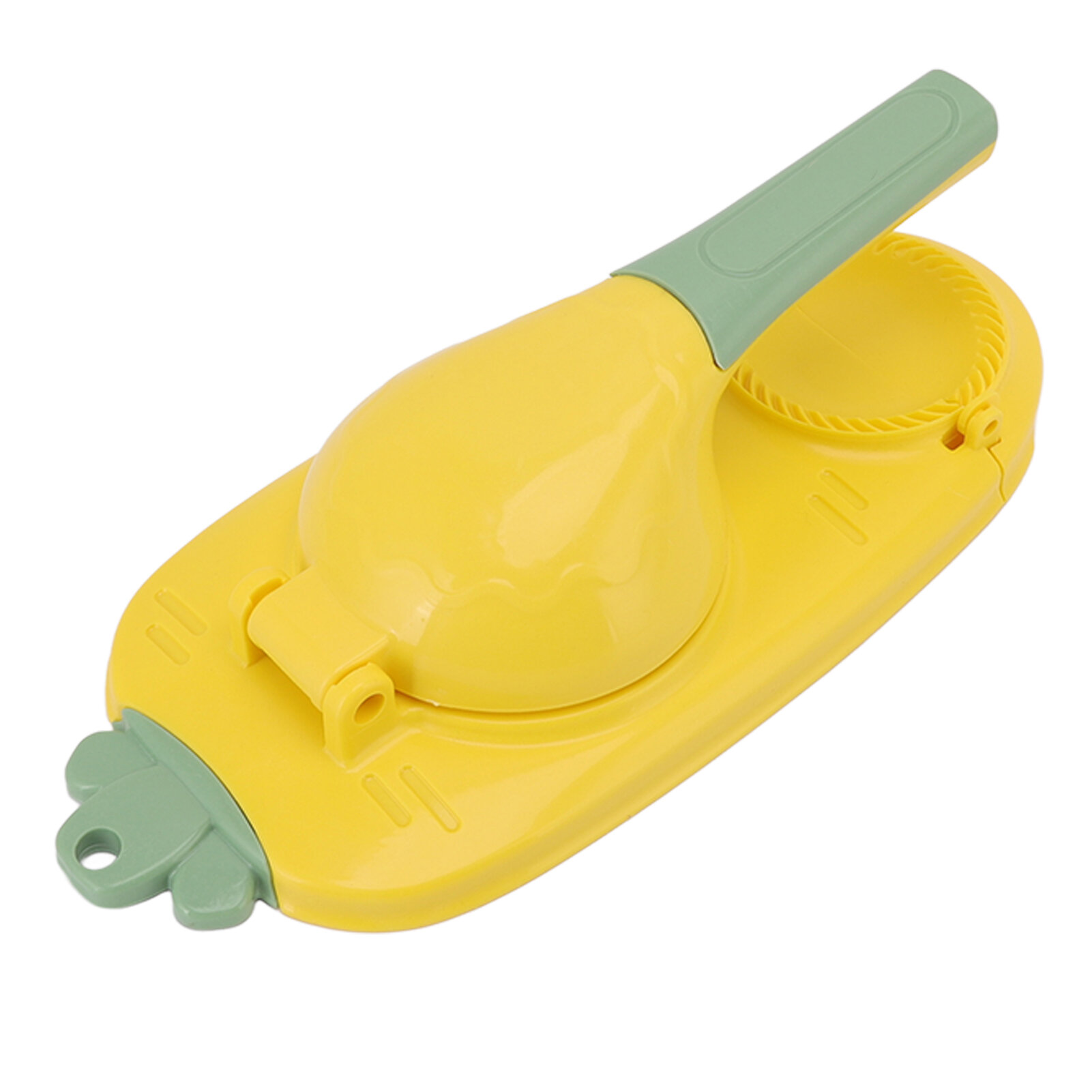 Машина для изготовления пельменей 2 в 1. Простая в использовании. Экономия времени. Форма для обертки кожицы пельменей для домашнего ресторана. Желтый цвет.