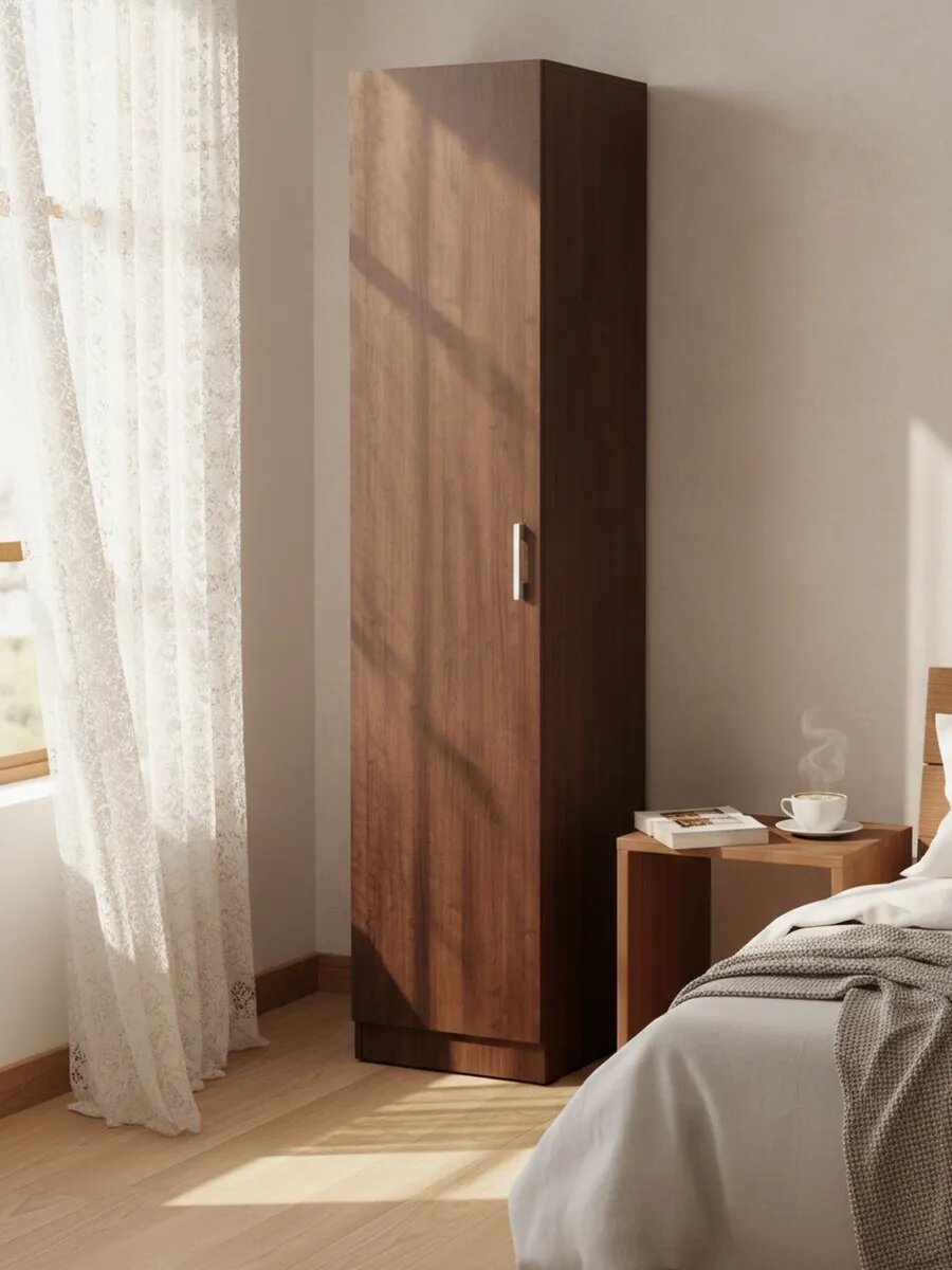 Распашной шкаф пенал FRESTER в спальню с полками для одежды, от производителя