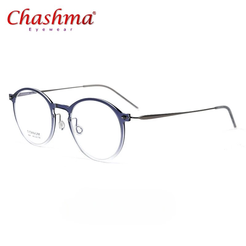 Датский бренд, круглая оправа для очков в стиле ретро, мужские безвинтовые сверхлегкие очки для близорукости, оптические титановые очки по рецепту 6541
