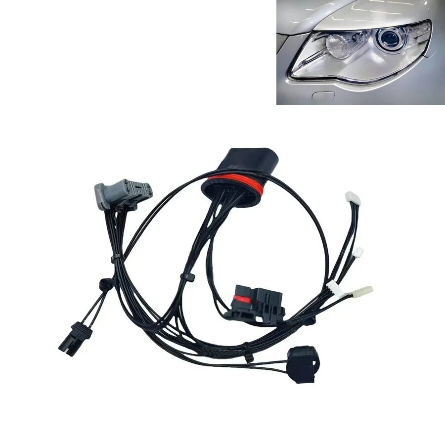 Для Volkswagen VW Touareg 2007 2008 2009 2010 жгут проводов фар внутренний жгут проводов фар с AFS 1 шт. left side with AFS