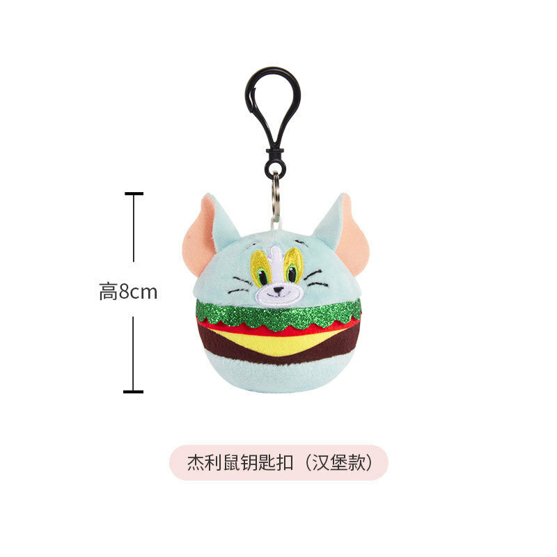 Мягкие игрушки Том и Джерри от Warner Bros, брелоки с Томом, подвески для рюкзаков, украшения для сумок.