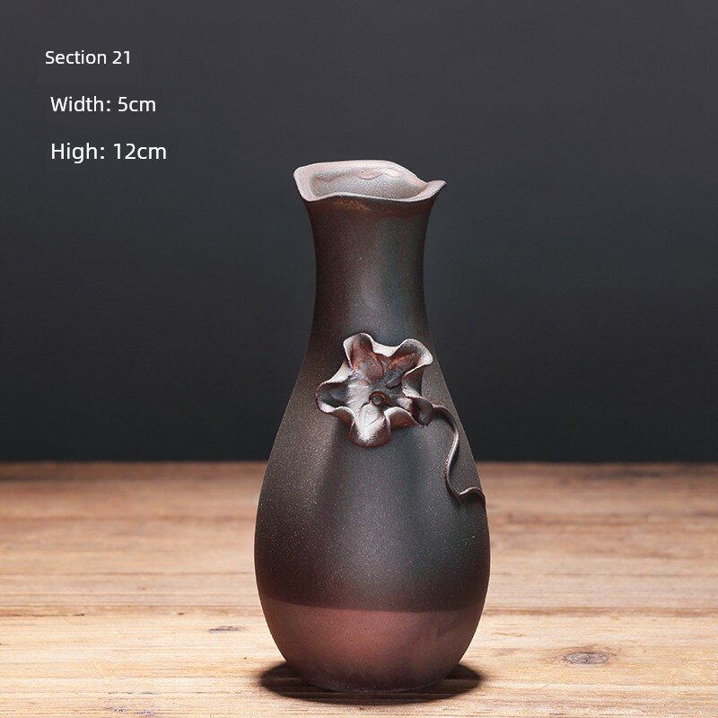 Ручная работа вазон для сухих цветов, ржавчина, стиль 11, керамика, домашний декор, мини водяной горшок
