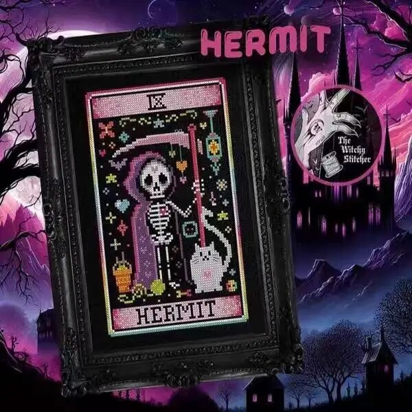 Набор для вышивки крестом XIUSPRING черный канва 100% хлопок