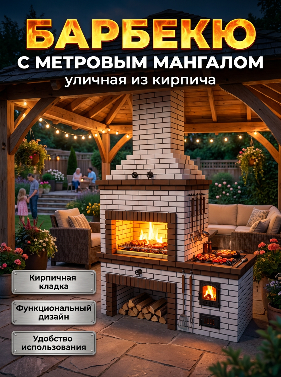 Проект мангала с плитой №64. Мангал 1020мм. Казан 12 литров. Своими руками.