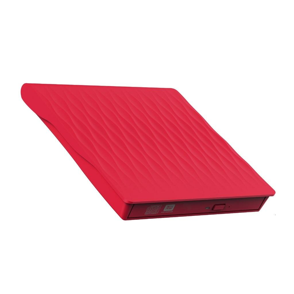 Внешний DVD-привод с USB-C, красный