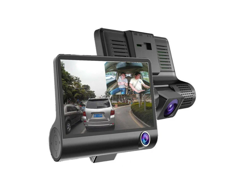 Автомобильный Видеорегистратор: Трехкамерный Комплект 1080P С G-Sensor - Непрерывная Циклическая Запись Для Такси И Семейных Поездок