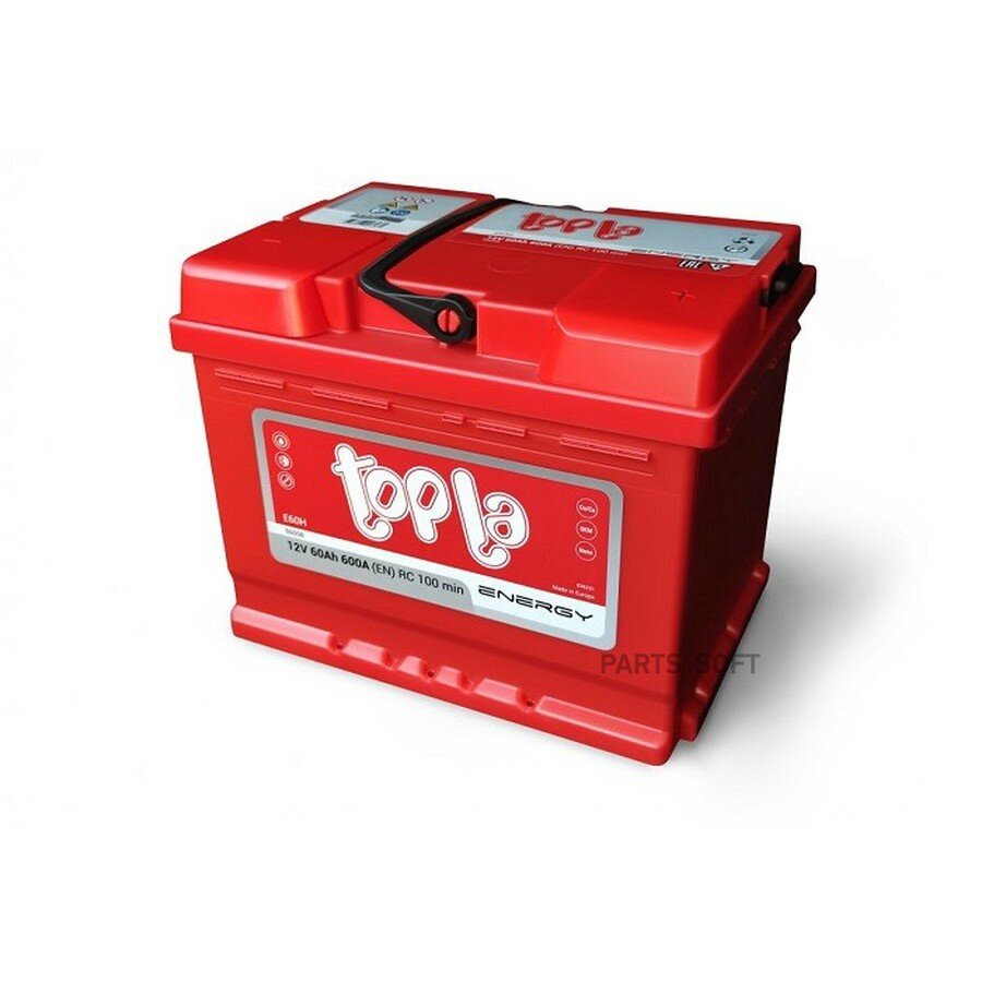 Аккумулятор TOPLA Energy 60 А/ч прямой L+ 242x175x190 L2 EN 600 А от официального дистрибьютора, TOPLA, артикул 108160
