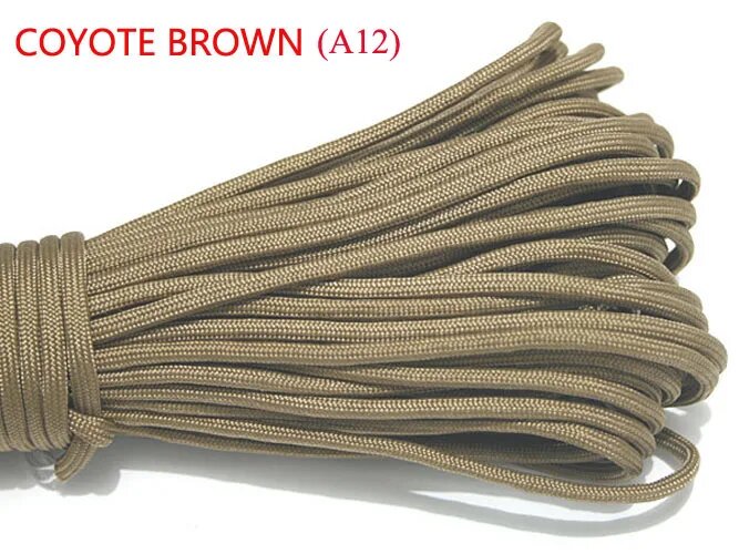 Паракорд Mil Spec Type III 7 нитей 100 футов 27 цветов Коричневый, Coyote Brown
