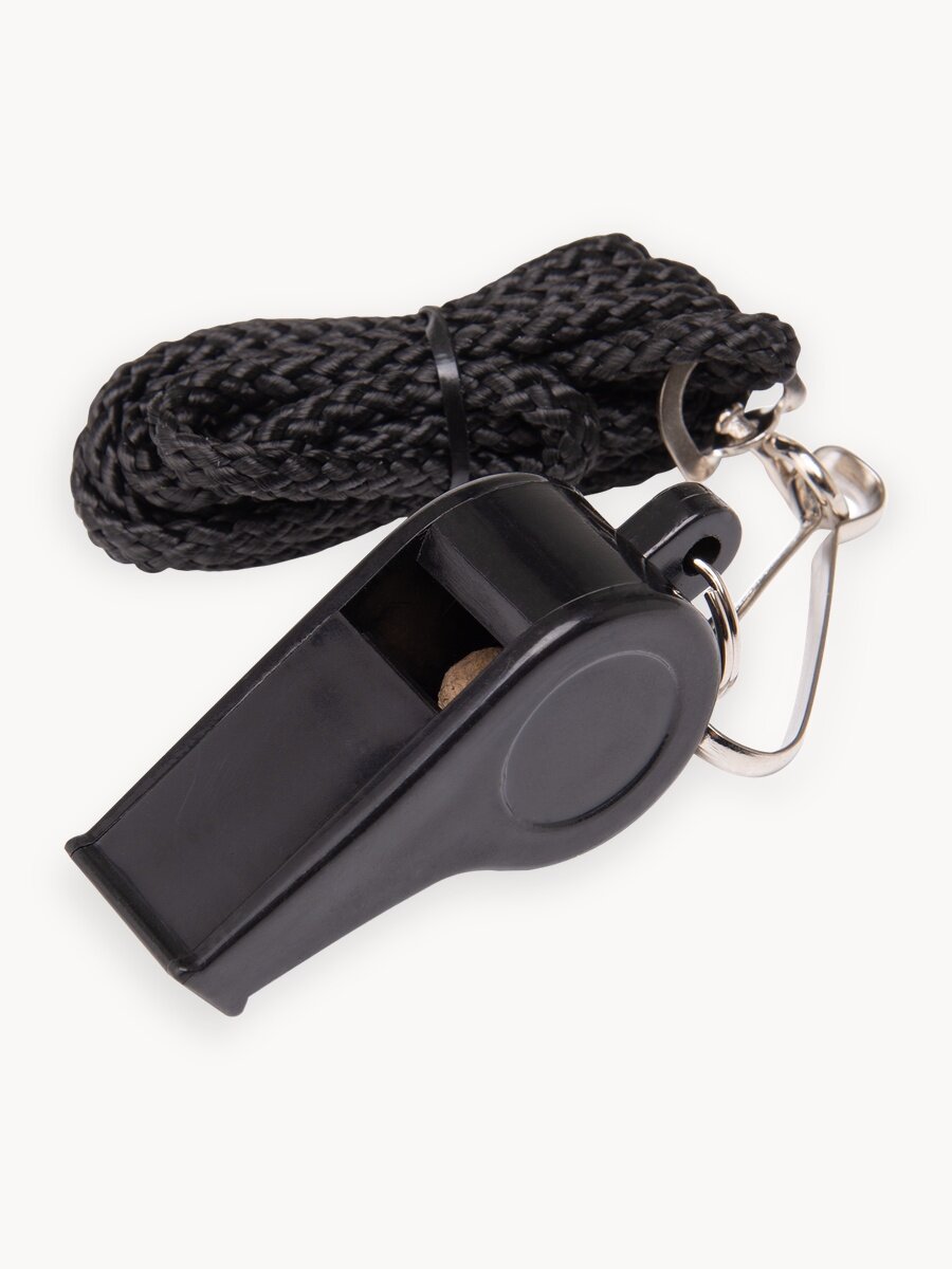 Свисток Jögel JA-125, с шариком, пластик, на шнурке, большой