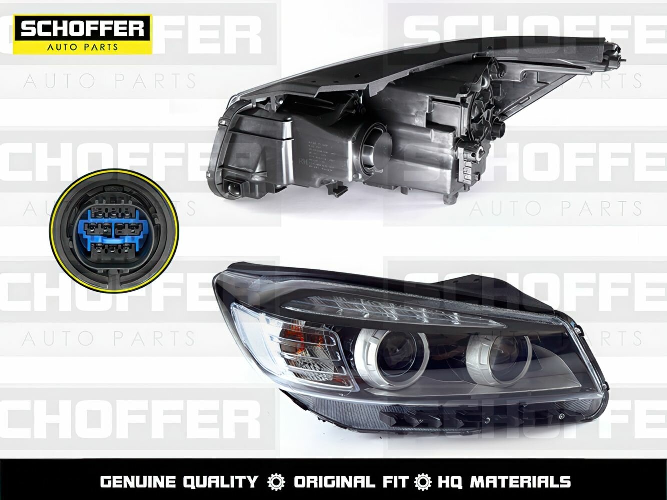 Фара правая LED, для КИА Соренто 2015-2018 KIA Sorento 2015-2018, артикул SHF-12153, производителя SCHOFFER
