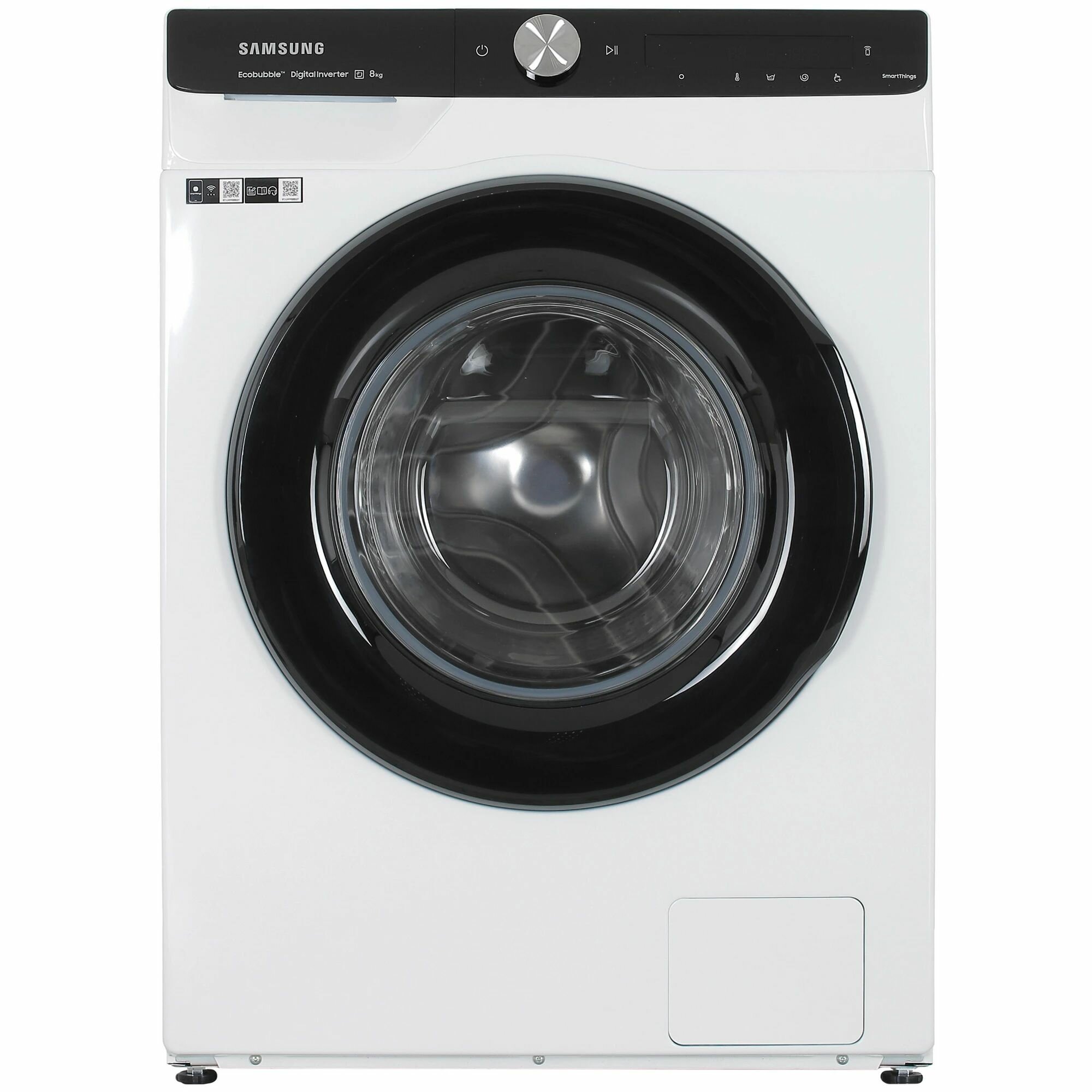 Стиральная машина Samsung WW80AG6S28AELP, белый, загрузка 8 кг, скорость отжима 1200 оборотов в минуту