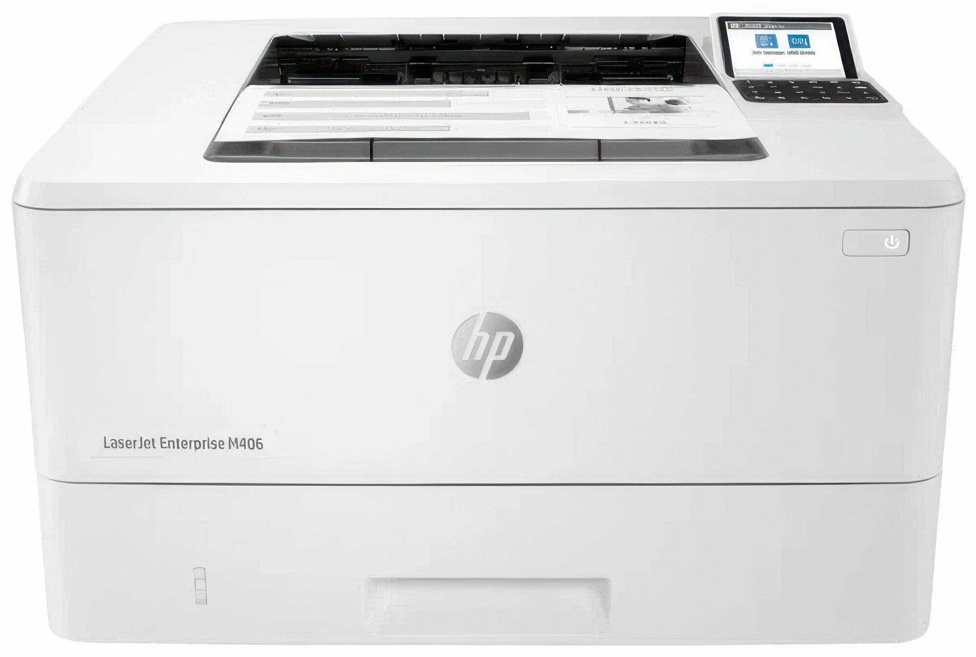 Принтер лазерный HP LaserJet Enterprise M406dn черно-белая печать, A4, цвет белый [3pz15a]